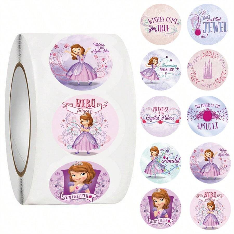 Disney 500pcs/Pack Cartoon Elsa Princess Curl Stickers, Reward Toy ...