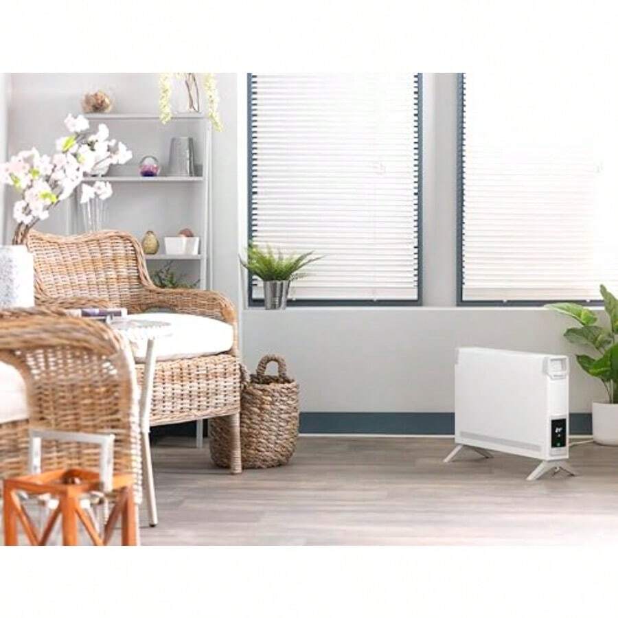 2KW Standing Digital Convector Heater With Touch Screen 12-Hour Timer 3 ...