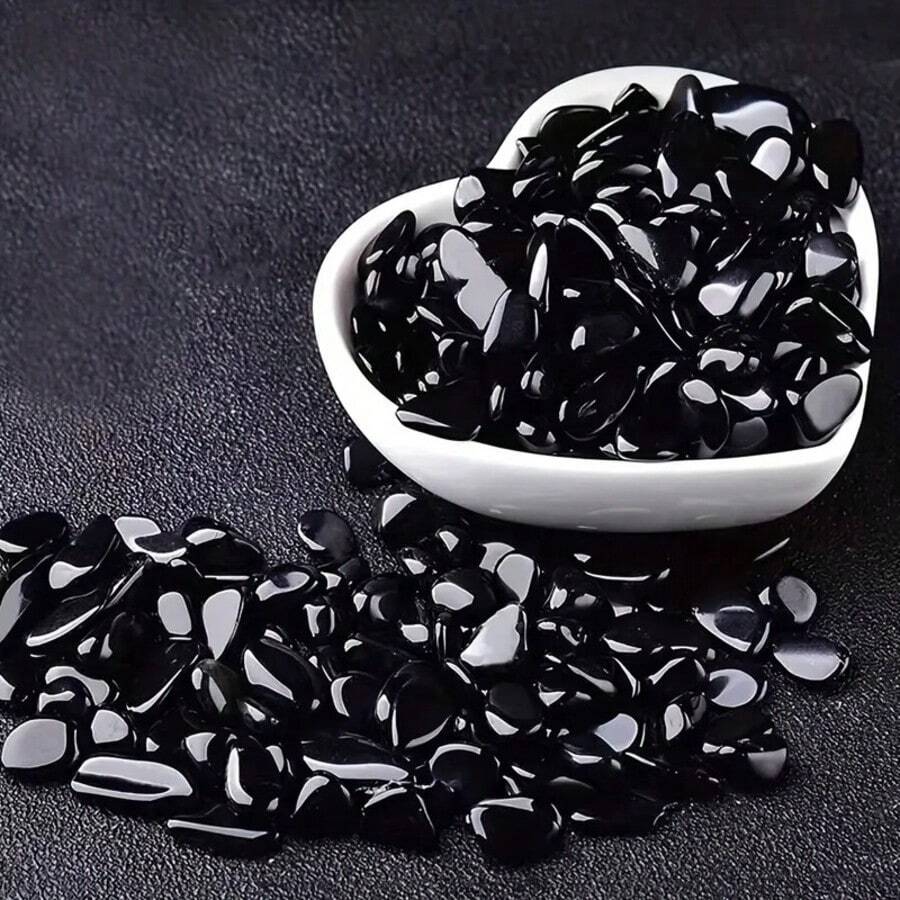 Natural Obsidian Crystal Gravel For Home Decor DIY, Demagnetization ...