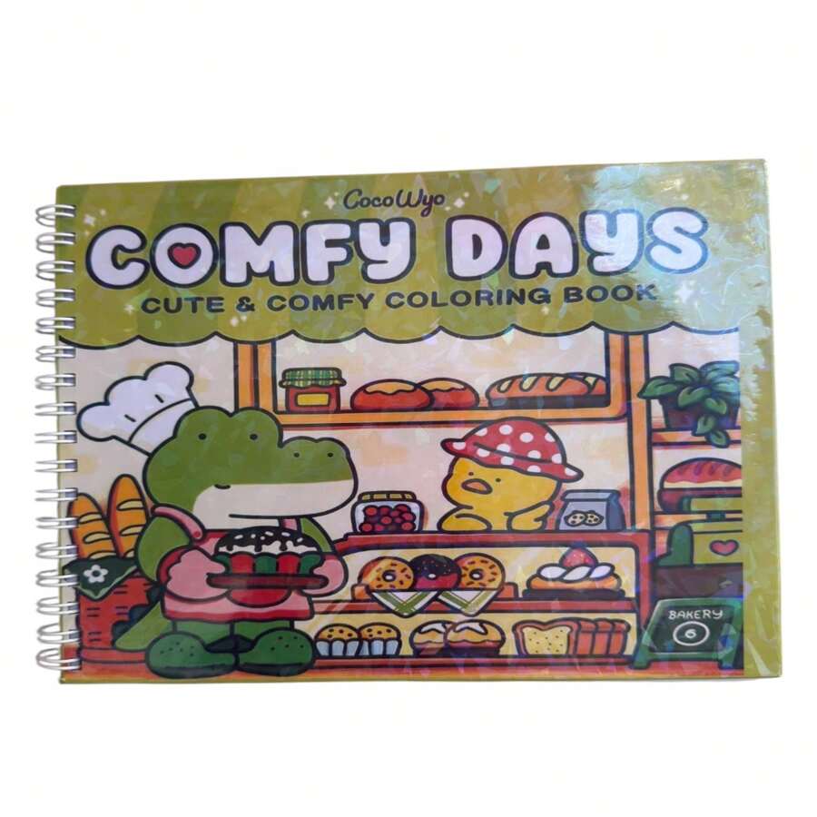 COMFY DAYS BOBBIE GOODS HOLOGRAPHIC HARDCOVER COLORING BOOK WITH 50 ...