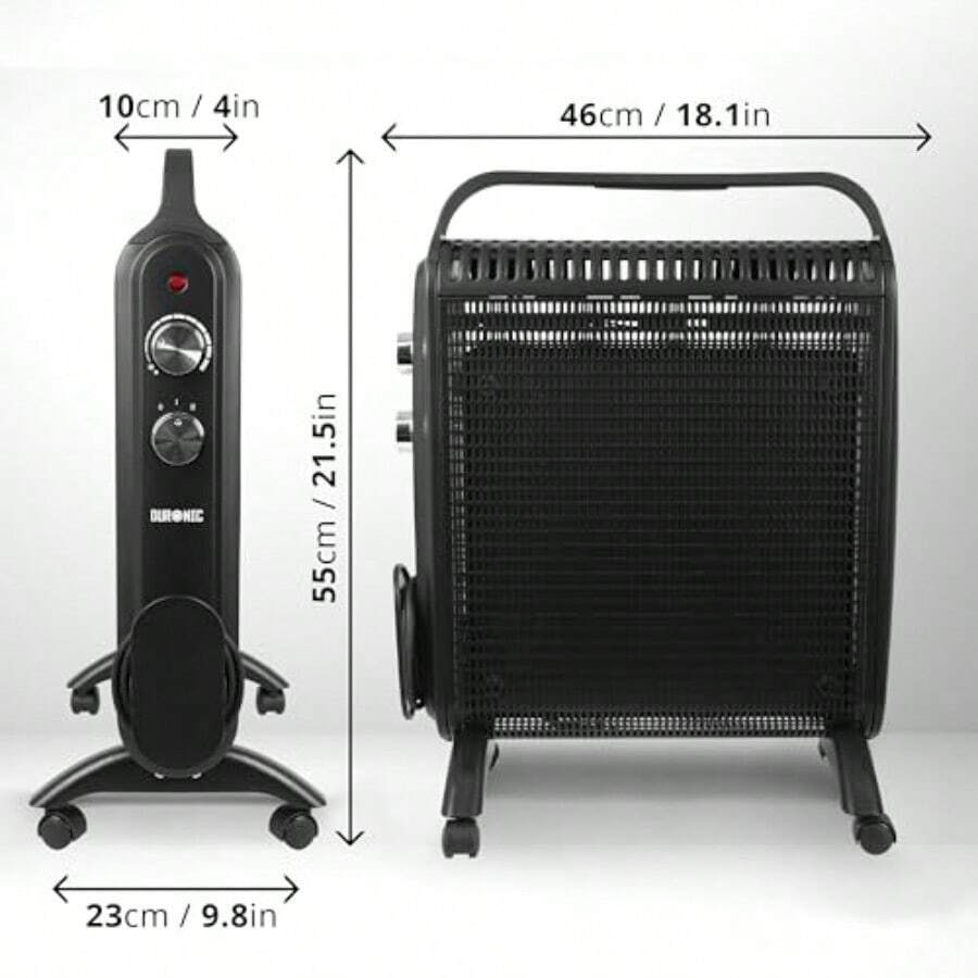 Electric Heater HV220 Oil Radiator Convection Heater Standing Mica ...
