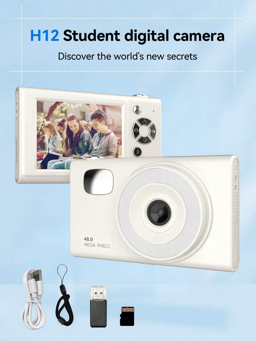 H12 CCD Digital 48 Million HD Camera Intelligent Anti-Shake Zoom HD ...