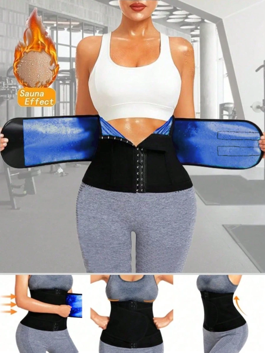 Sauna Waist Trainer For Women Tummy Control Waist Trimmer Corset Sweat ...