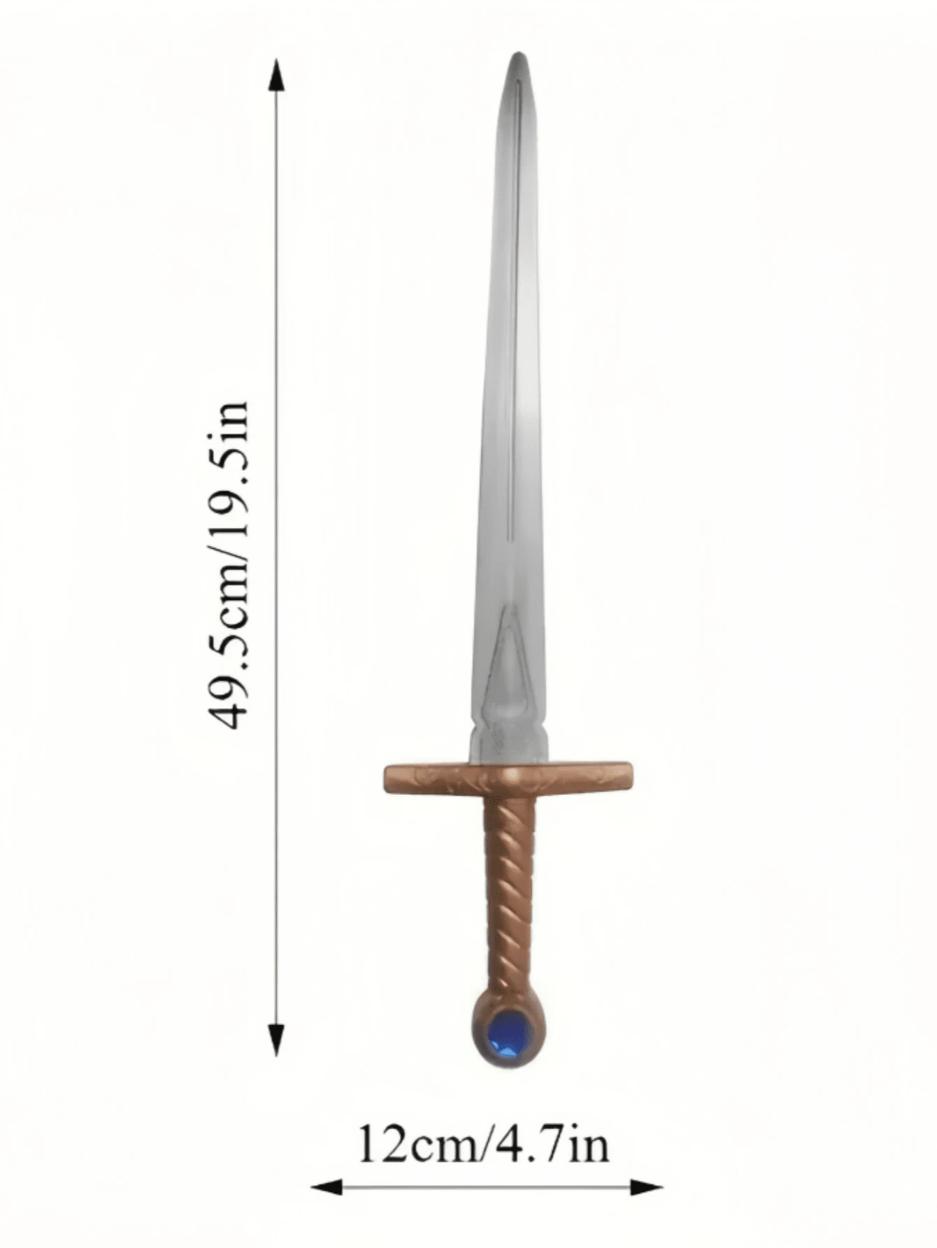 Medieval Roman Knight Costume Set - Plastic Shield And Sword Props For ...