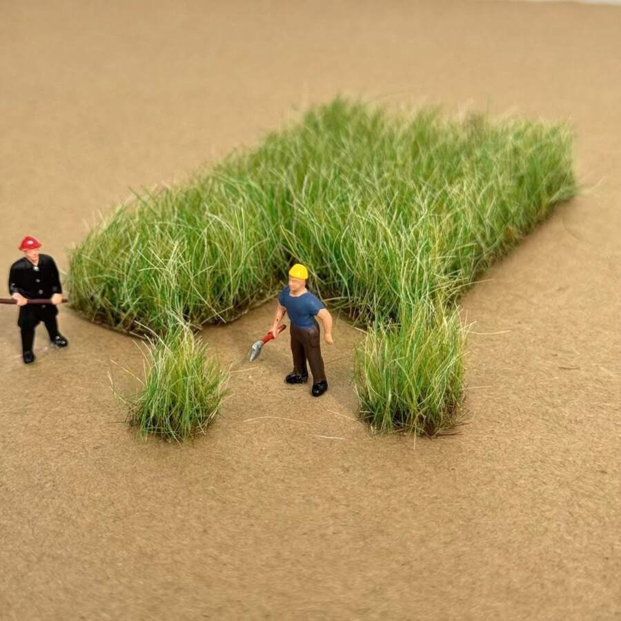 16mm High Static Grass Model Realistic Bush Clump Tufts Bundle Flowers ...