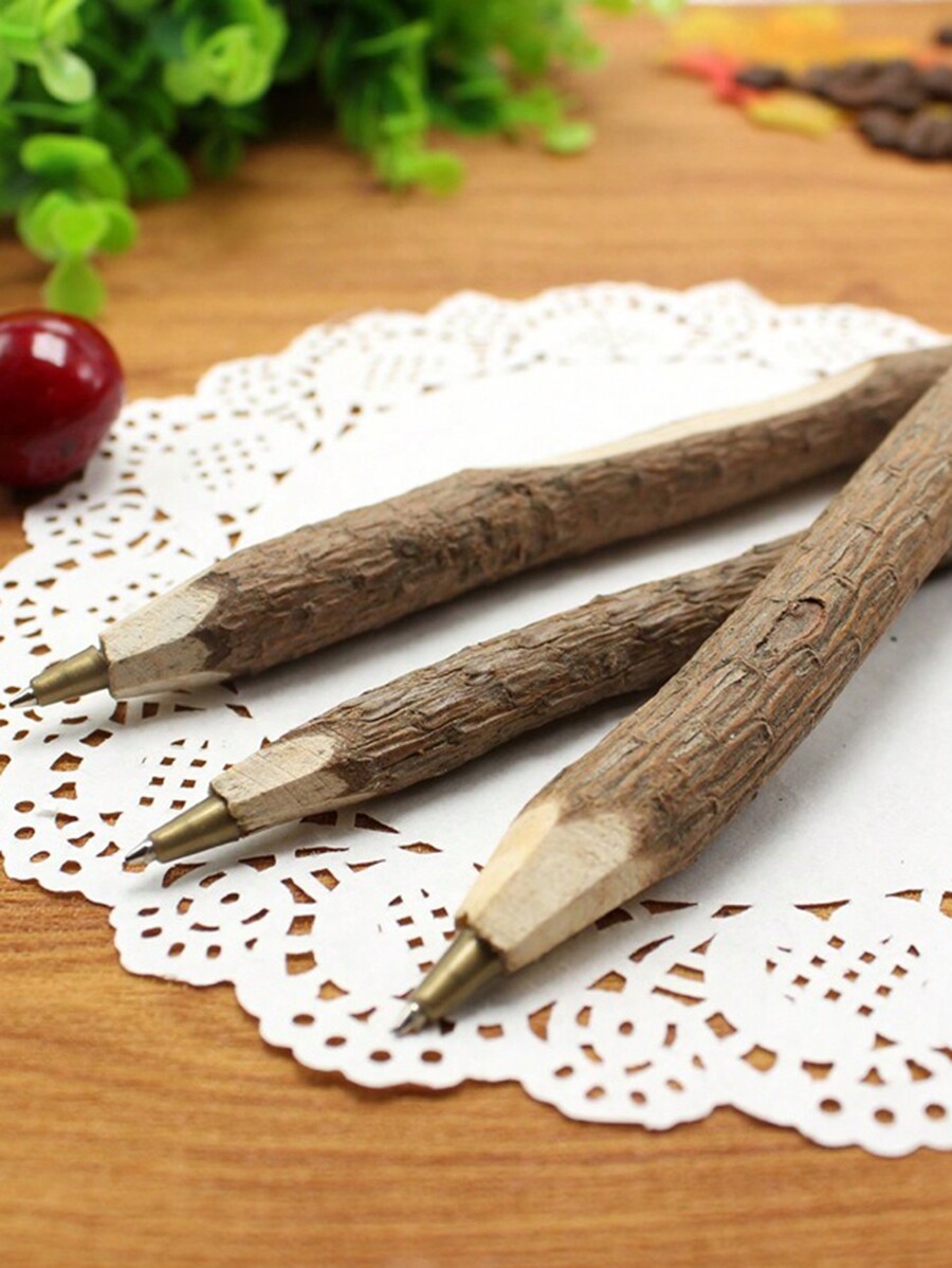 Customized Personalized Creative Biros Wood Pencil Native Log Material ...