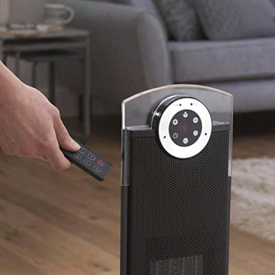 Dimplex 2.5 KW Ceramic Tower Heater Portable Electric Standing Oscillating Floor Standing Heater ...