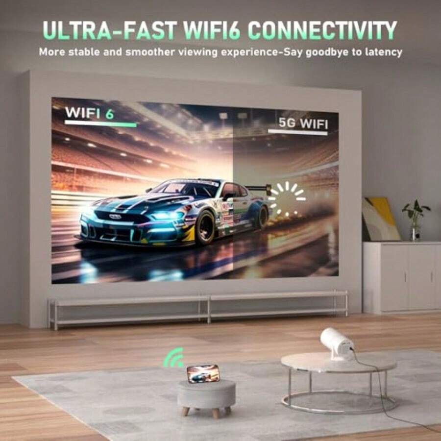 Mini Projector Full Hd 1080p Portable Xuanpad Projector Wifi 6