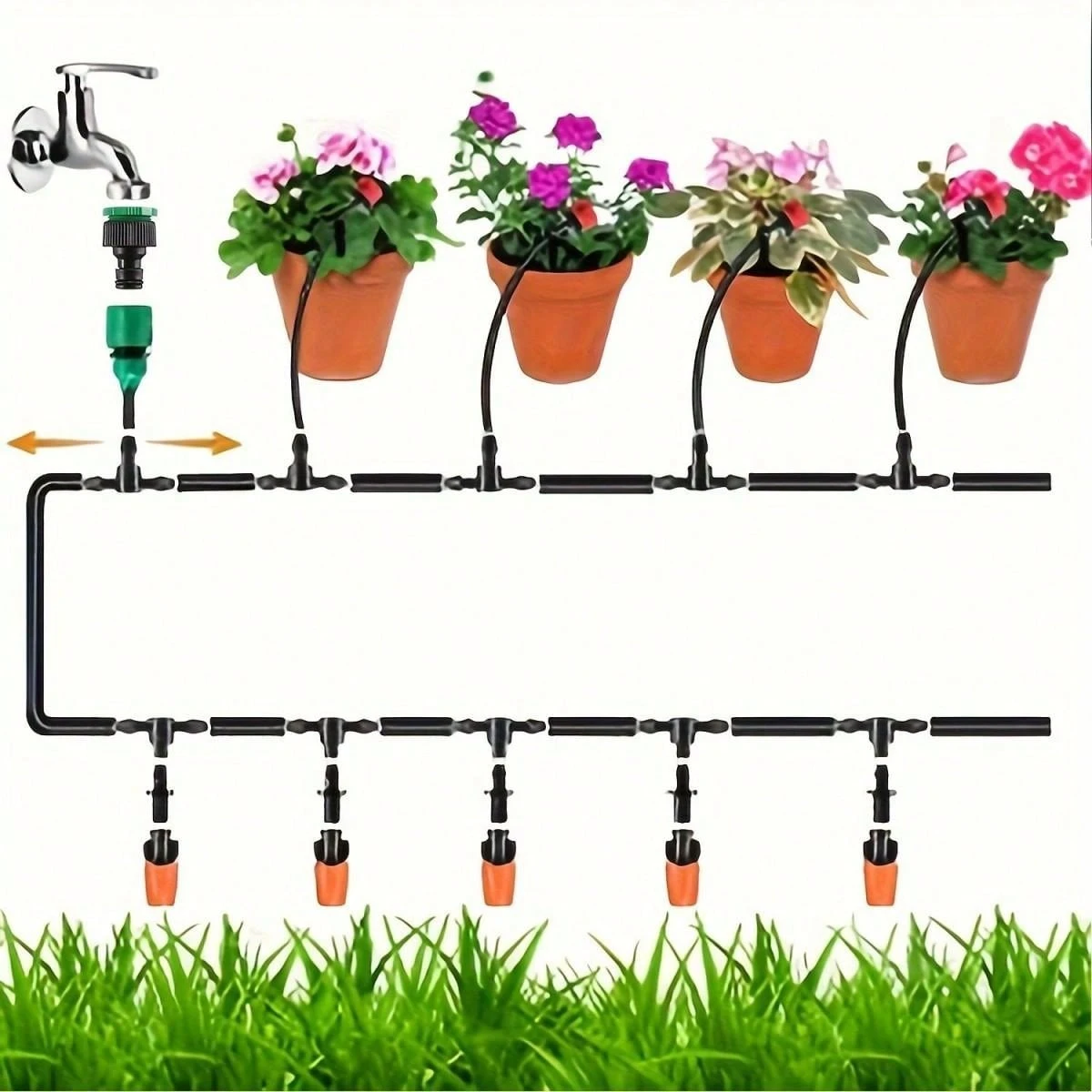 Sistema de Micro Irrigação Portátil para Jardim, Irrigação Automática ...