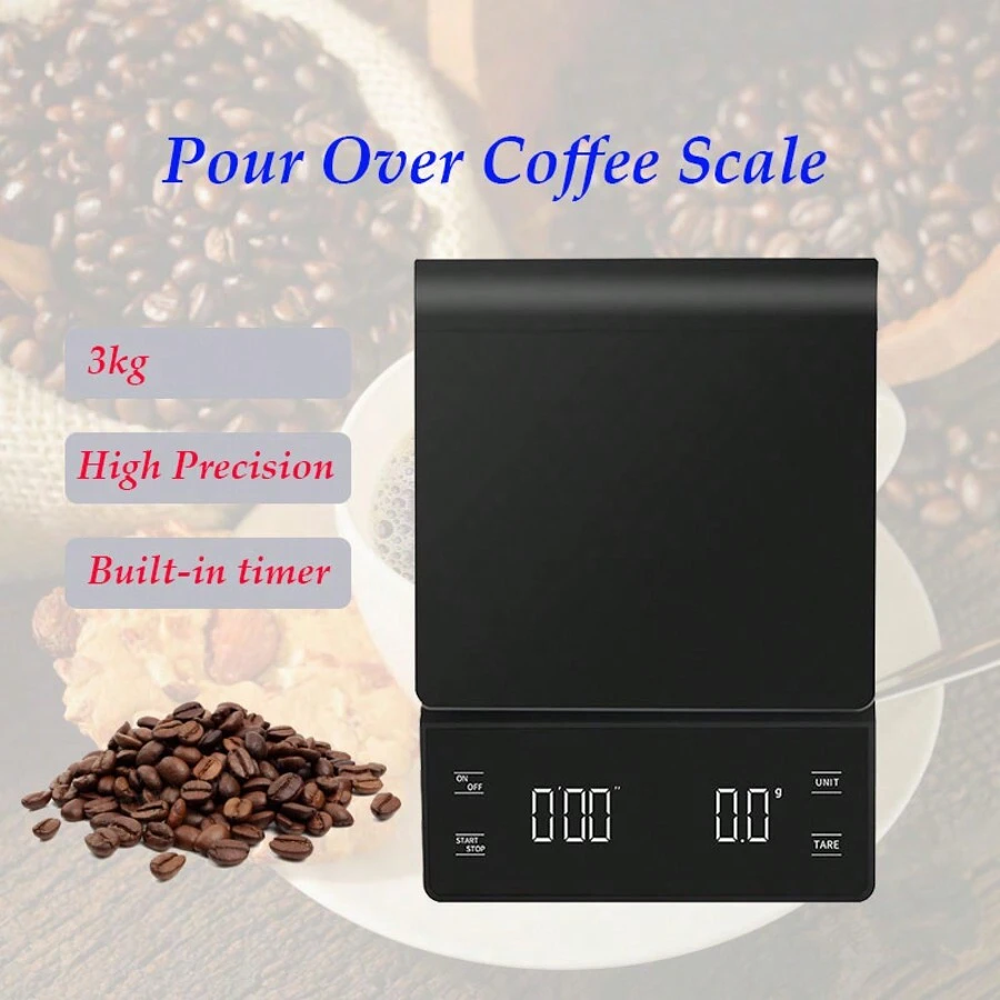 Pour Over Coffee Scale With Timer High Precision Drip Espresso Weighing ...