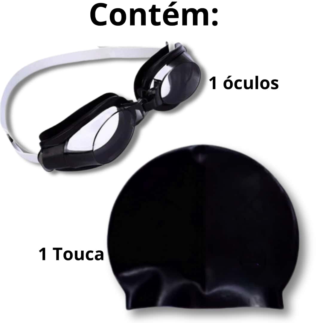Swimming Kit Cap And Goggles Diving Beach Pool Summer Physical Activity ...
