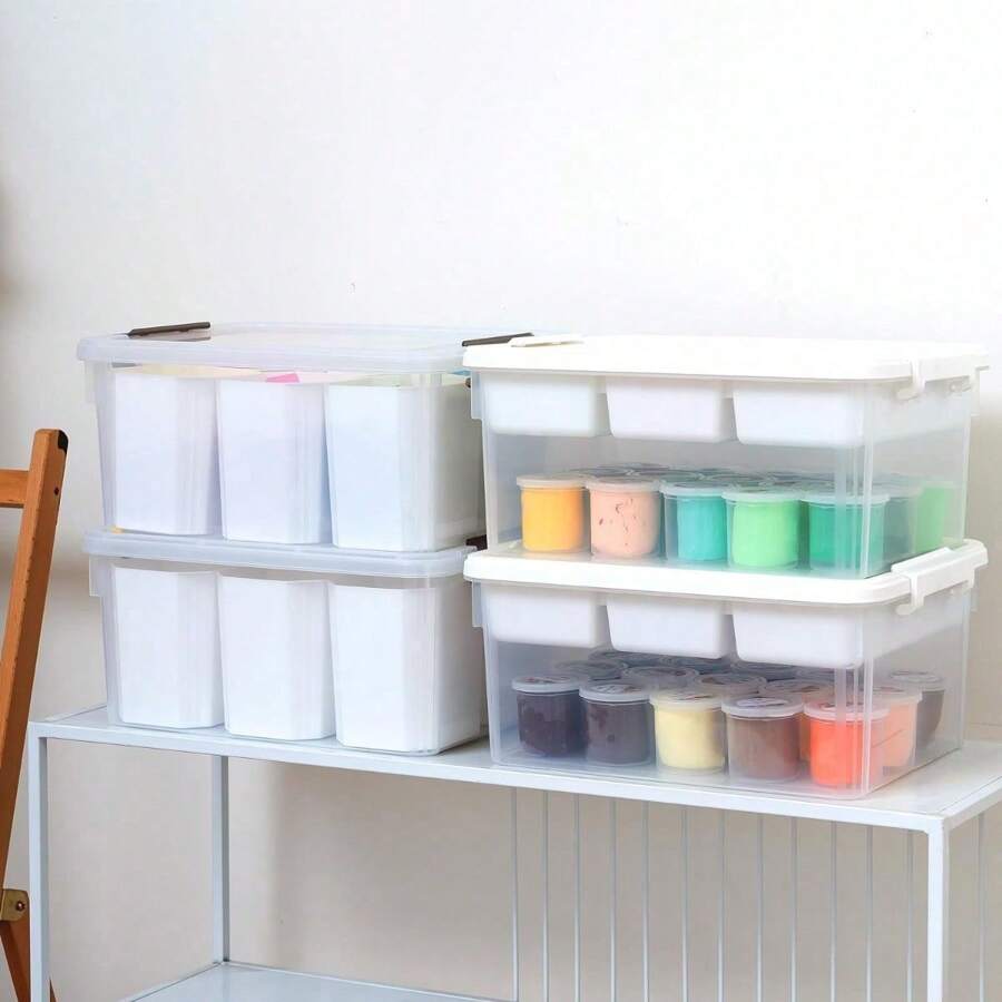 Citylife 17 QT Plastic Storage Bins Clear Storage Box With Lids ...