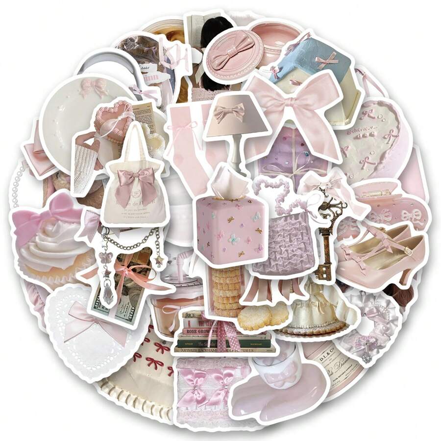 50PCS Aesthetic Stickers | Vinyl Aesthetics Stickers For Scrapbook ...