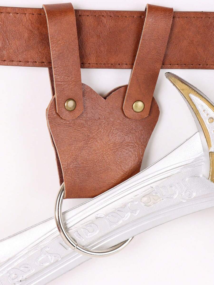 Leather Sword Frog LARP Medieval Sword Belt Costume Accessory O Ring ...