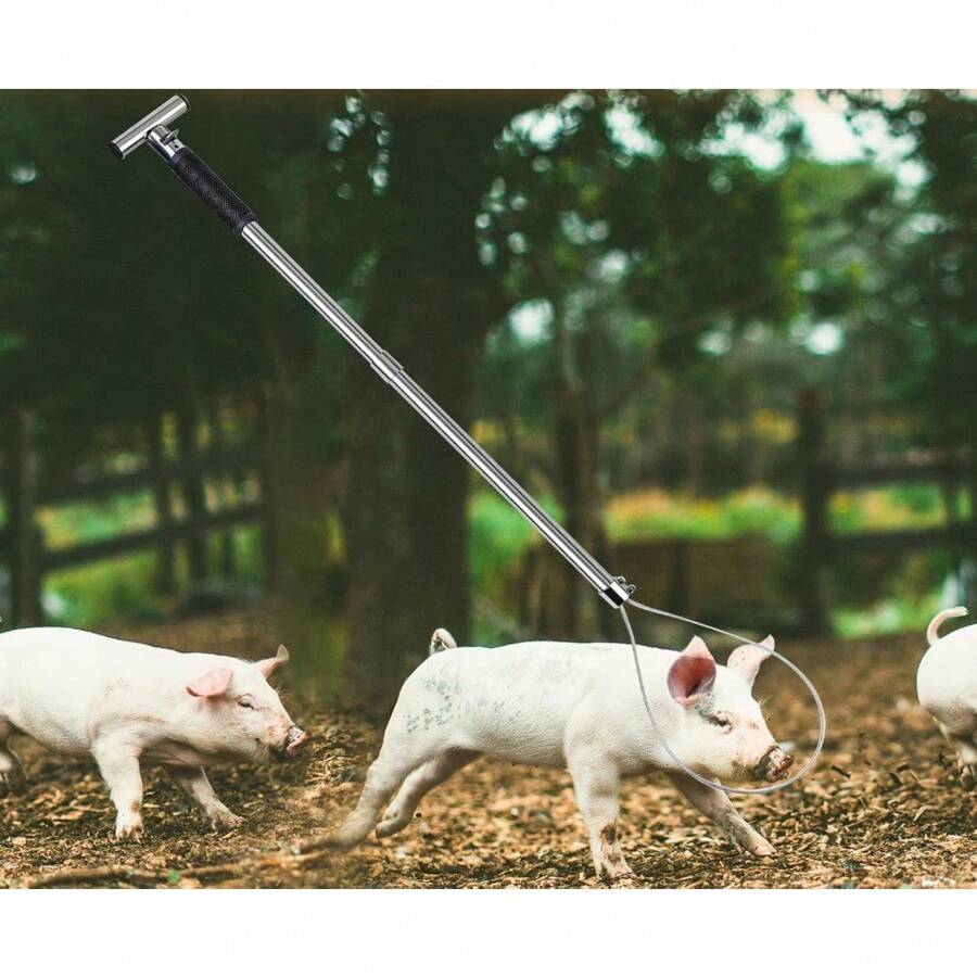 Hog Pig Catcher Pole Holder Control Tool Animal Control Pole Heavy Duty ...