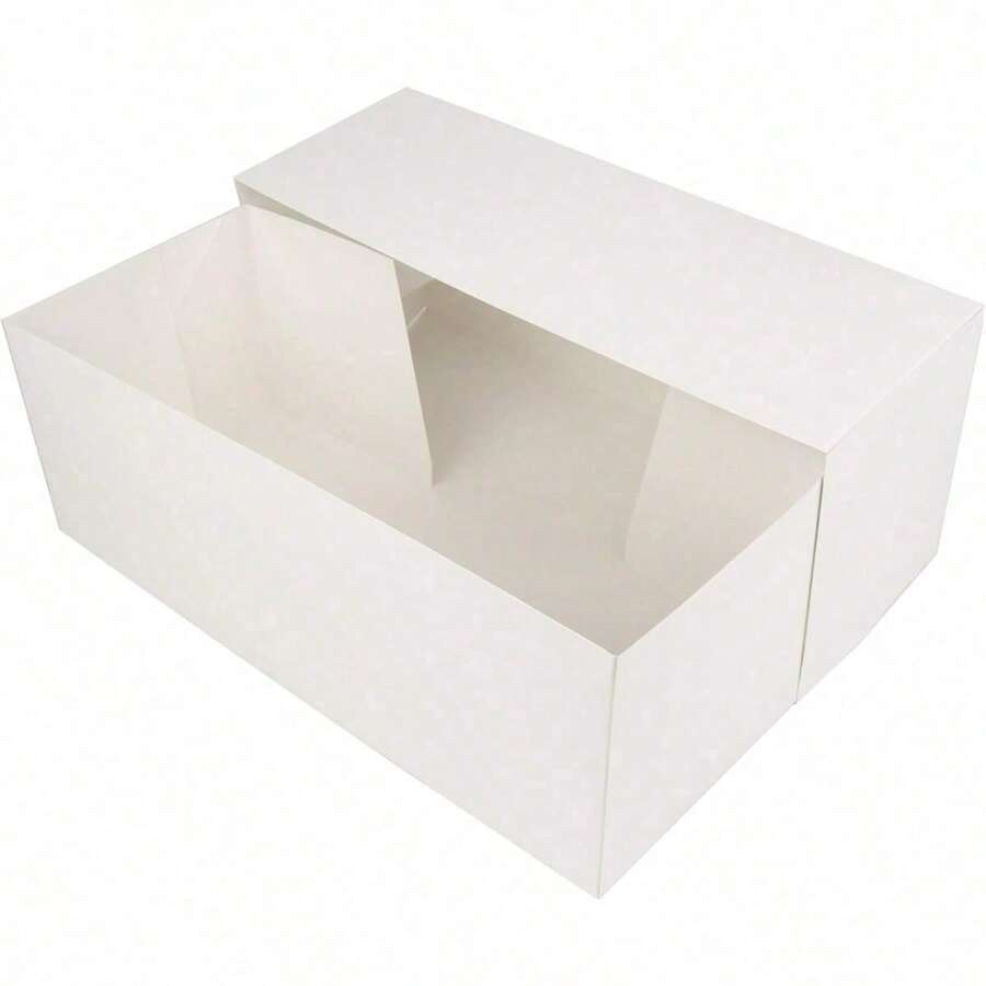 White Rectangular Cake Box 16 Inch X 6 Inch X 5 Inch High With ...