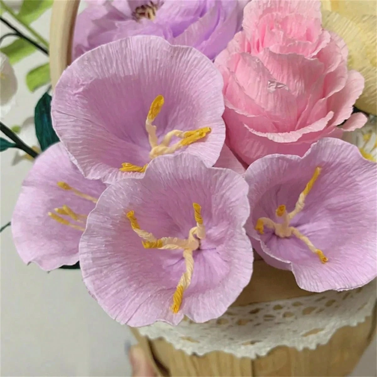 25/50cm Colored Crepe Paper Roll Origami Crinkled Crepe Paper Craft DIY ...