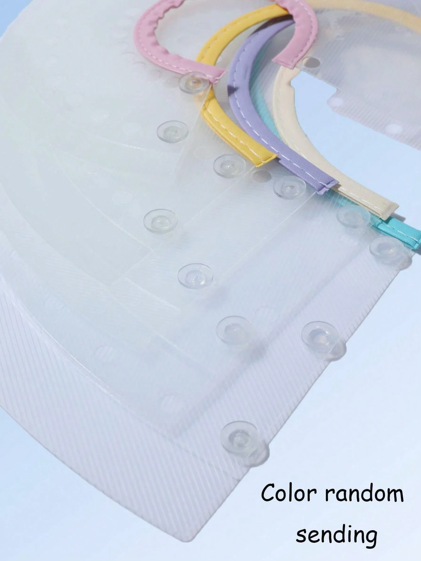 White Transparent Collar Head Buckle Anti-Lick Anti-Bite Care Bib For ...