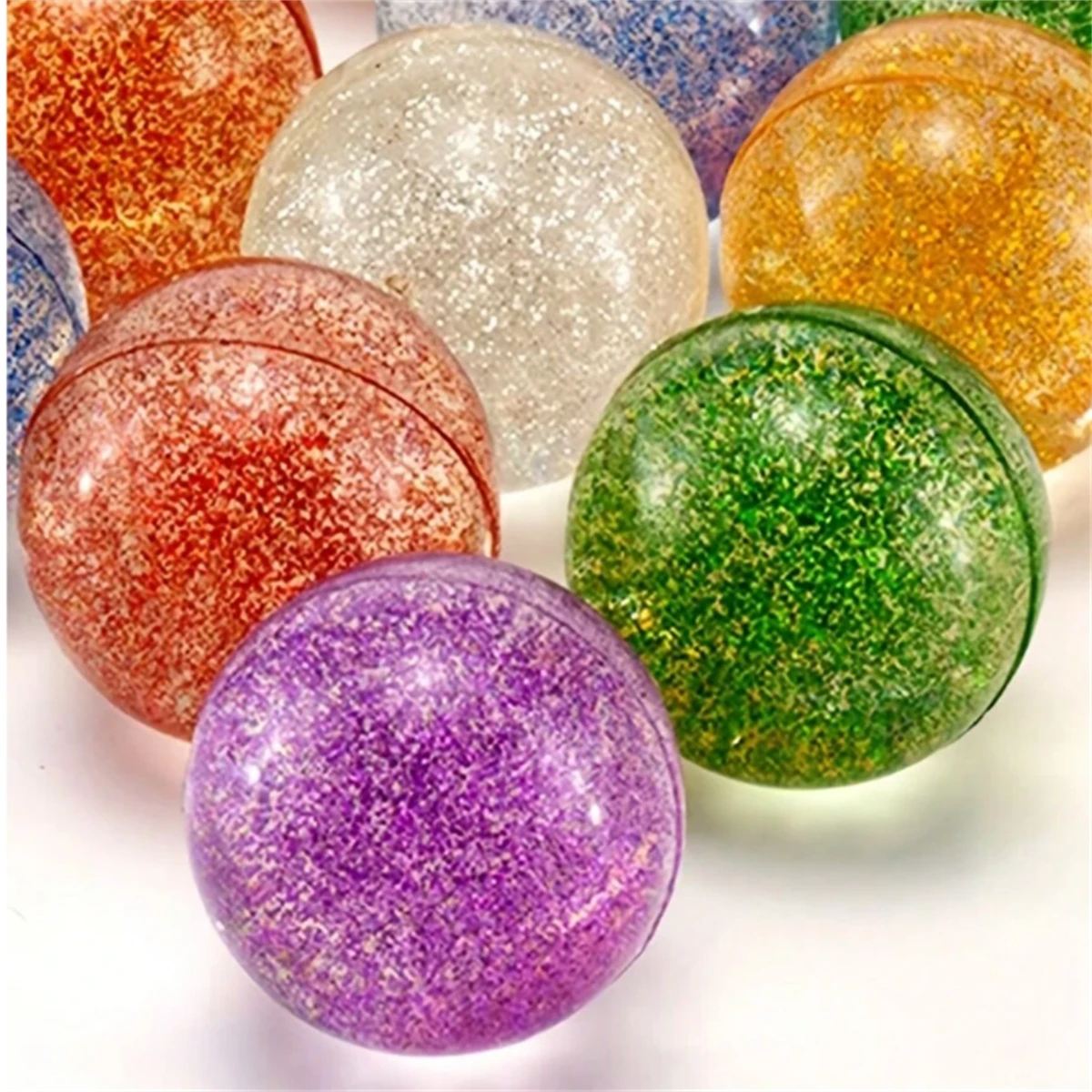 Vibrant Glitter Bounce Balls - Fun-To-Play, Exciting Toys - Ideal ...