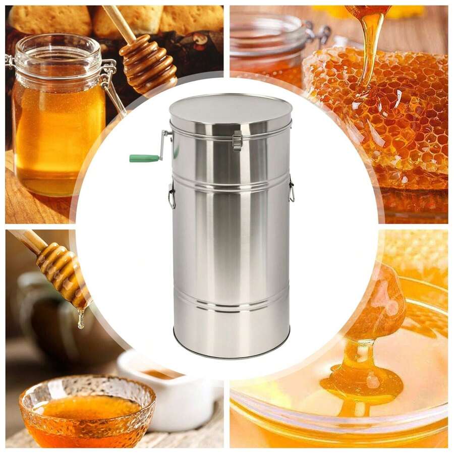 Manual Stainless Steel 2 Frame Large Capacity Honey Extractor Honey ...