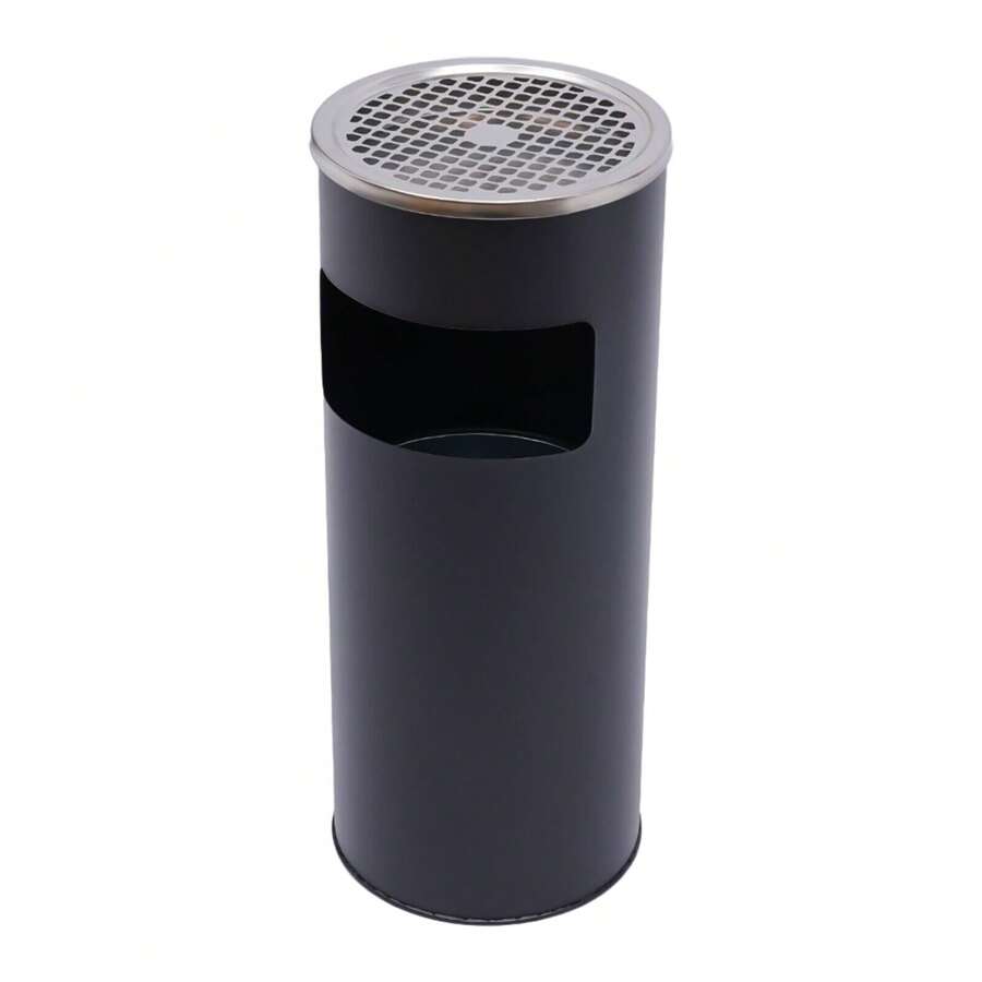 Ashtray Free Standing Rubbish Bin 30L Cigarette Smoking Heavy Stainless ...