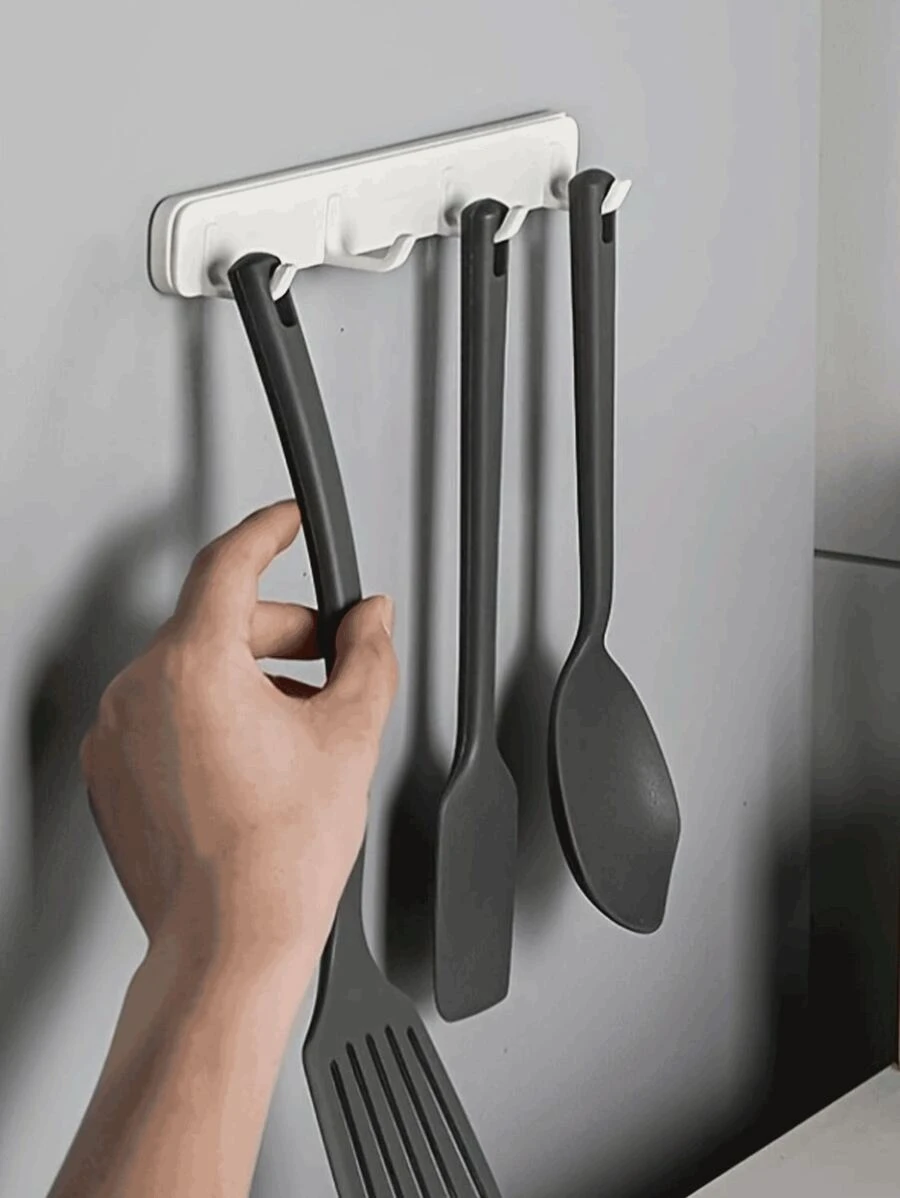 1pc Expandable Wall Mount Multi-Purpose Hook, Kitchen/Bathroom Cabinet ...