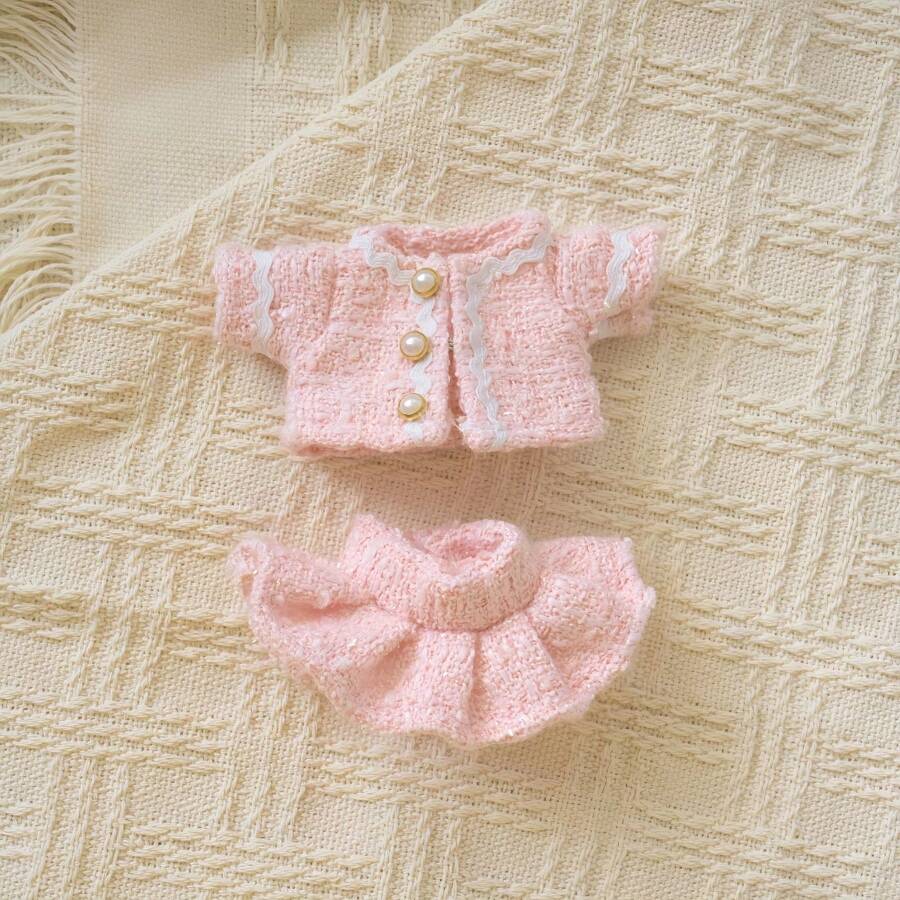 Set de 2 prendas de "Labubu" V1 V2 de 15cm, traje de maestro de campana ...