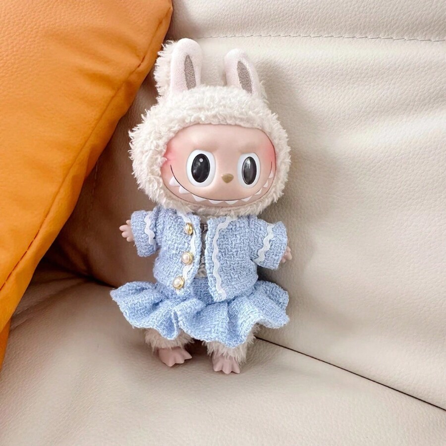 2pcs-Labubu Clothes V1 V2 15cm Bell Master Dog Clothes Sweet Little ...