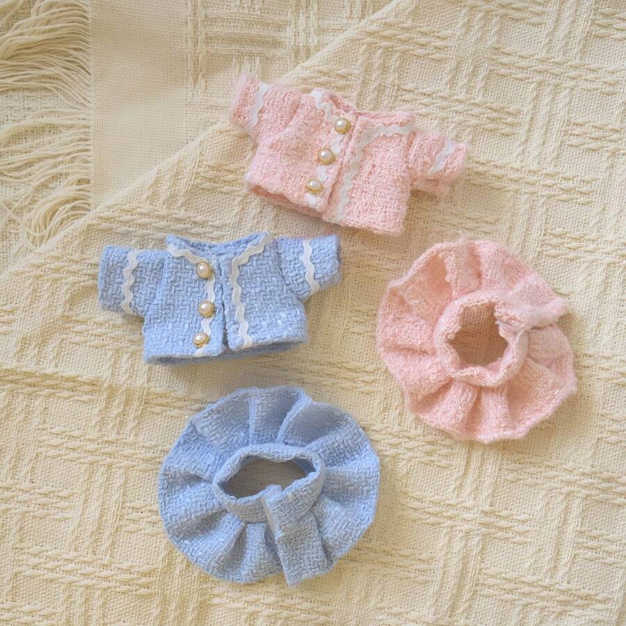 2pcs-Labubu Clothes V1 V2 15cm Bell Master Dog Clothes Sweet Little ...