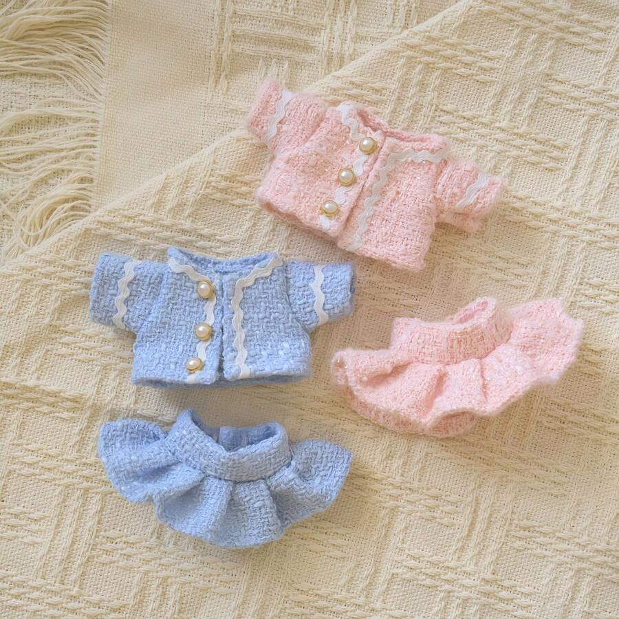 2pcs-Labubu Clothes V1 V2 15cm Bell Master Dog Clothes Sweet Little ...