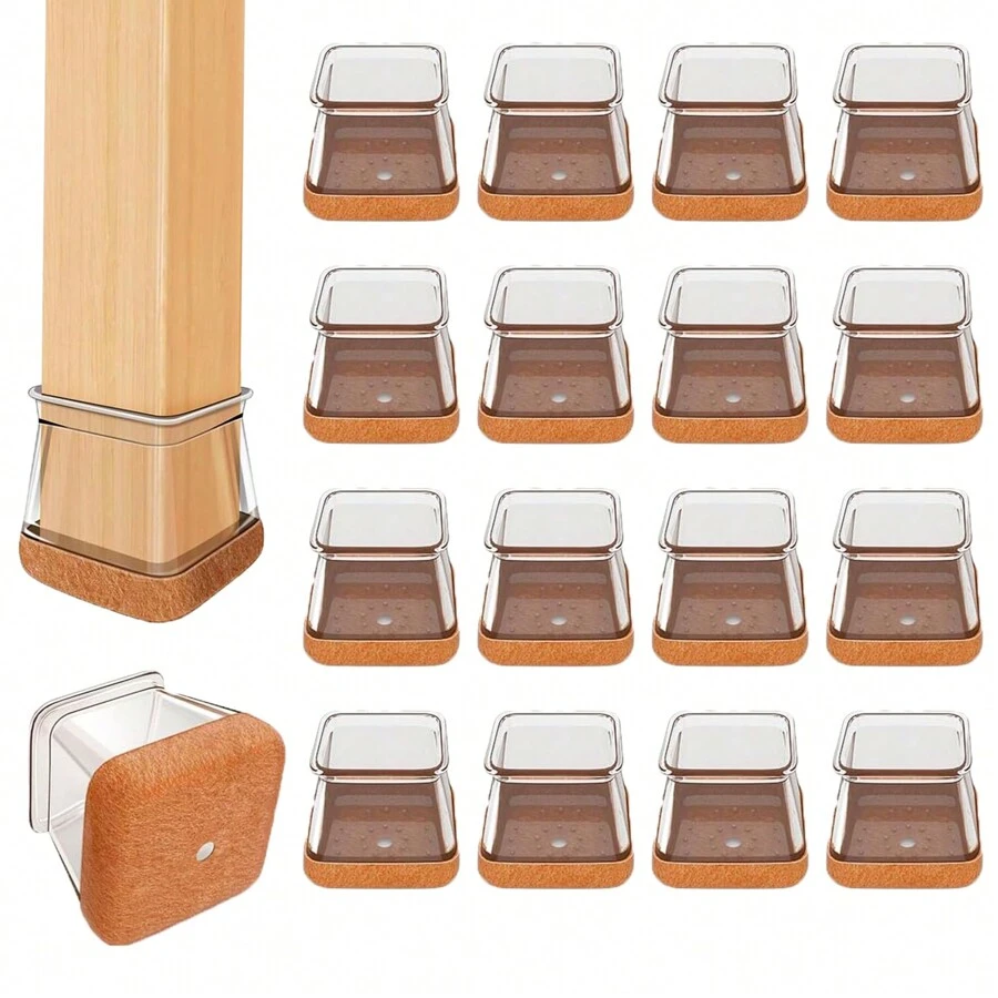 8/16Pcs Chair Leg Floor Protectors Silicone Chair Leg Covers ...