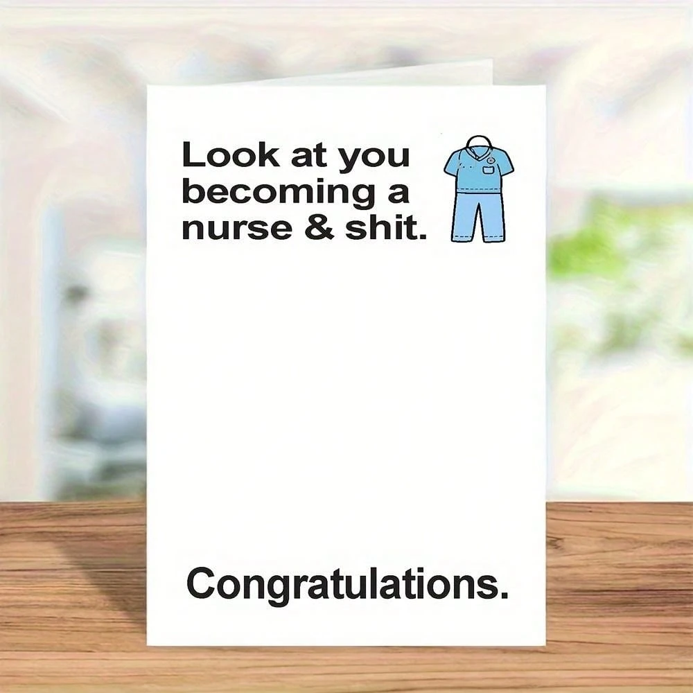 Nursing Graduate Card, Nursing School Graduate Card, Congratulations On ...