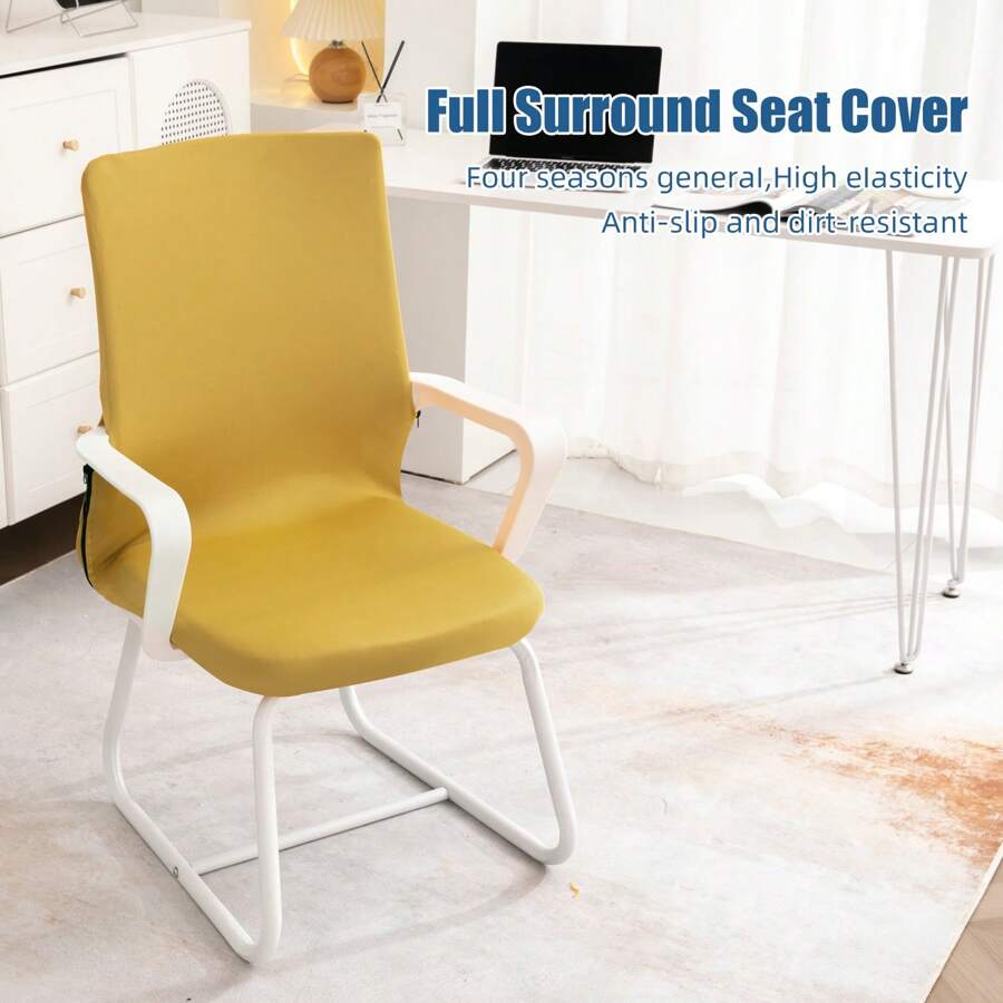 Gold Color Rotating Chair Cover Office Computer Chair Cover Armrest ...