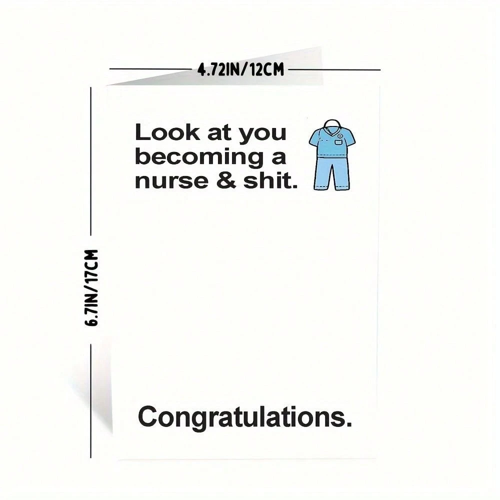 Nursing Graduate Card, Nursing School Graduate Card, Congratulations On ...
