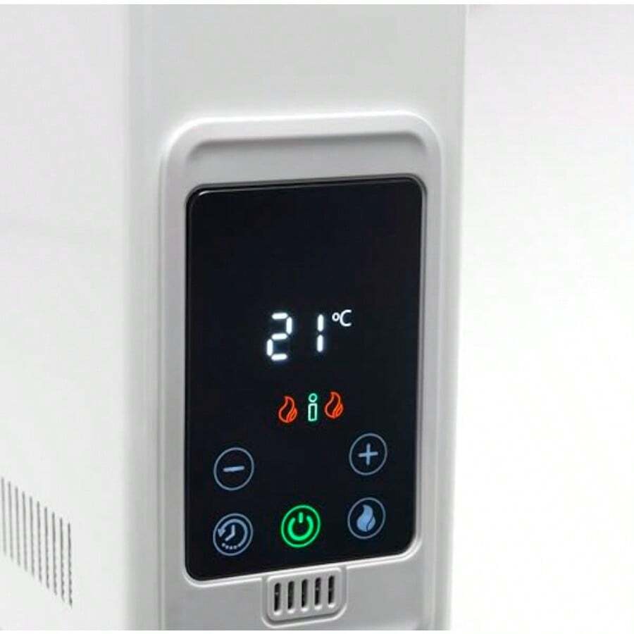 2KW Standing Digital Convector Heater With Touch Screen 12-Hour Timer 3 ...