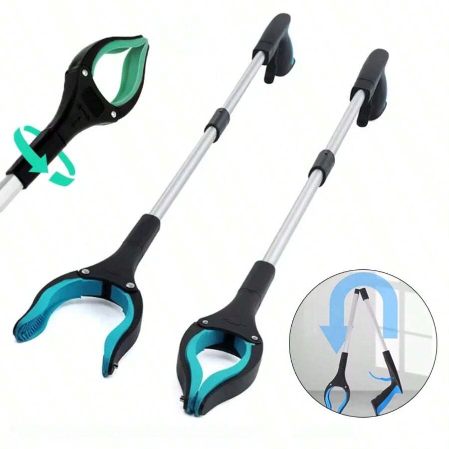 Foldable Litter Reachers Pickers Gripper Extender Hand Tools Litter ...
