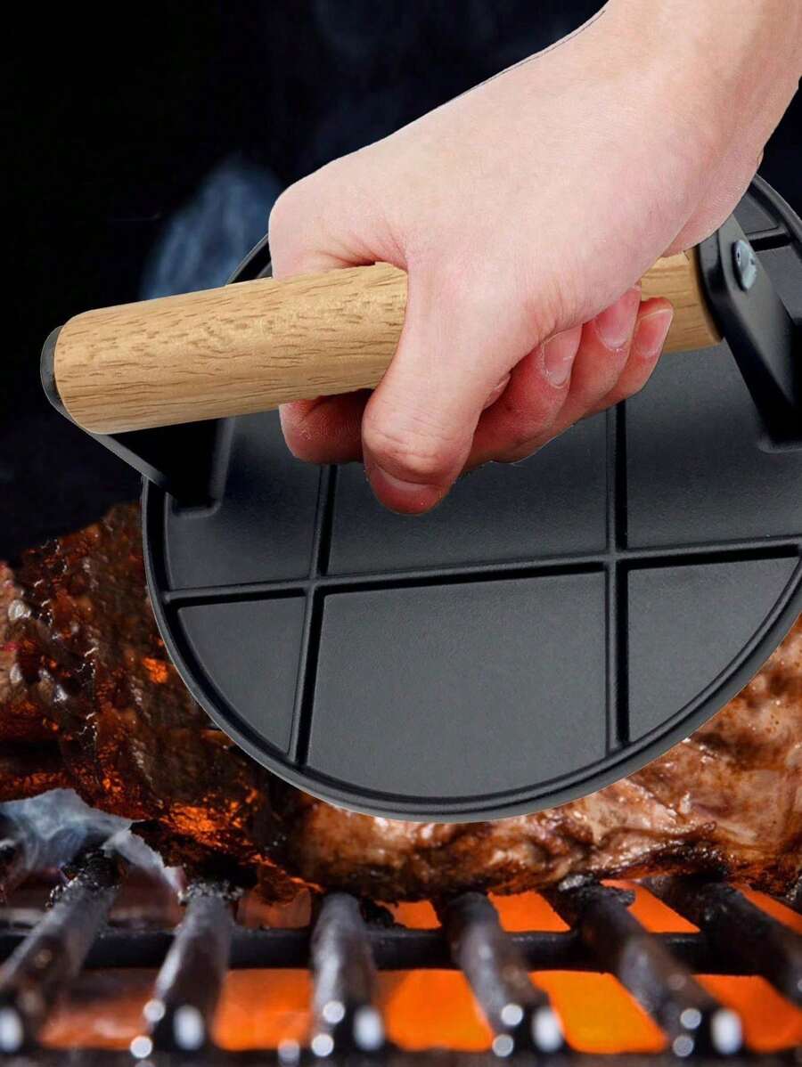 Aluminum Alloy Meat Press Manual Meat Press Round Hamburger Meat Press ...