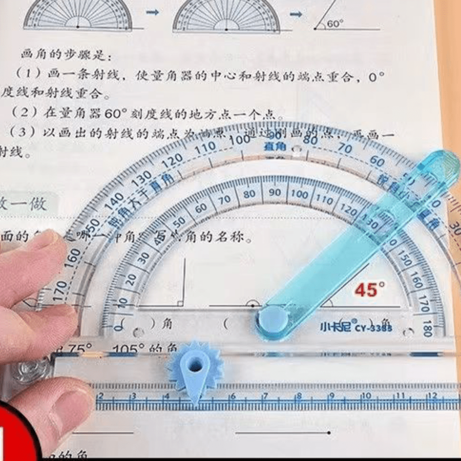 2pcs Multi-Function 4-In-1 Adjustable Angle Ruler, Including Angle ...