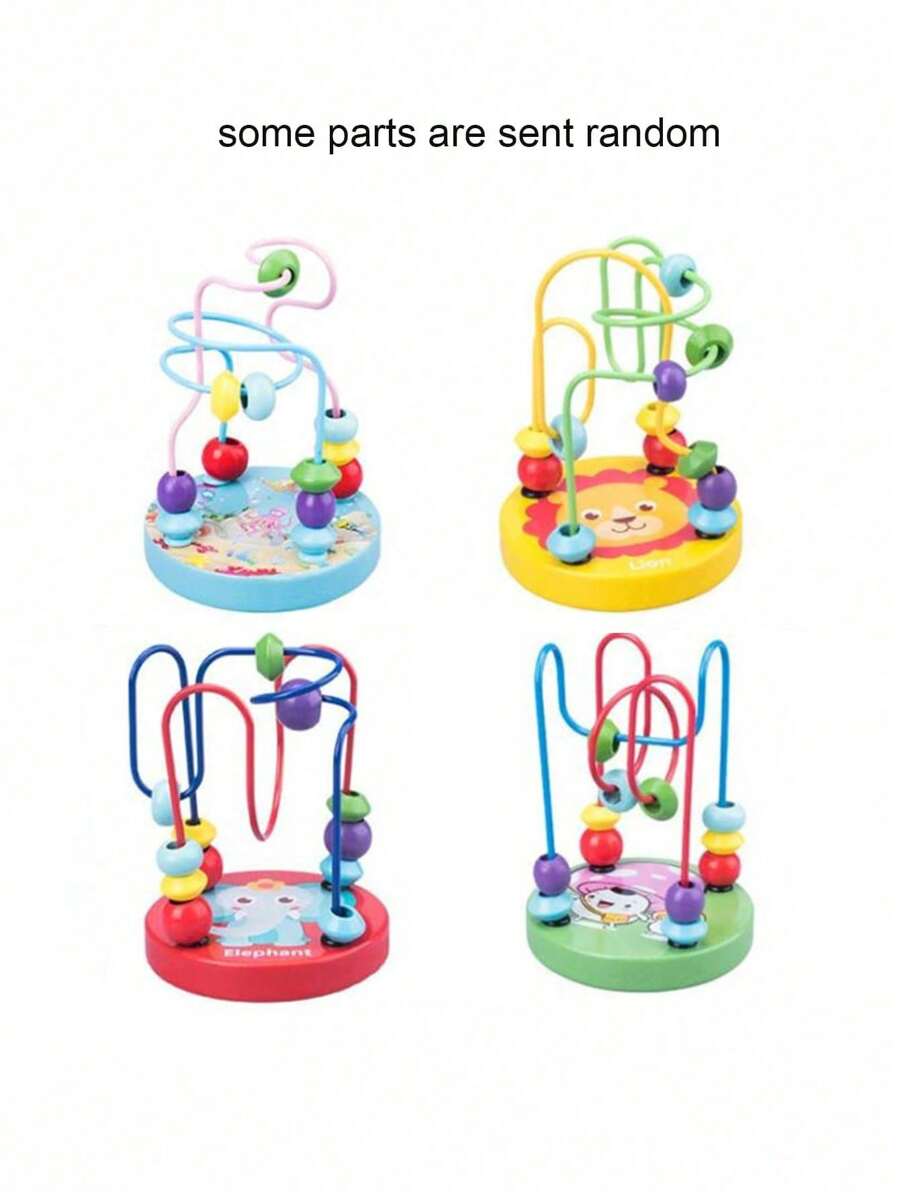 1pc Wooden Kids Mini Abacus Beads Building Blocks, Educational ...