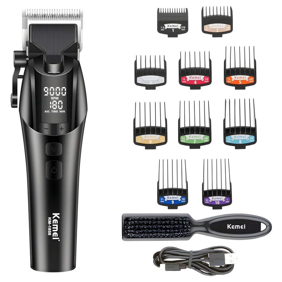 Kemei KEMEI Professional Cordless Hair Clipper Set For Men ...