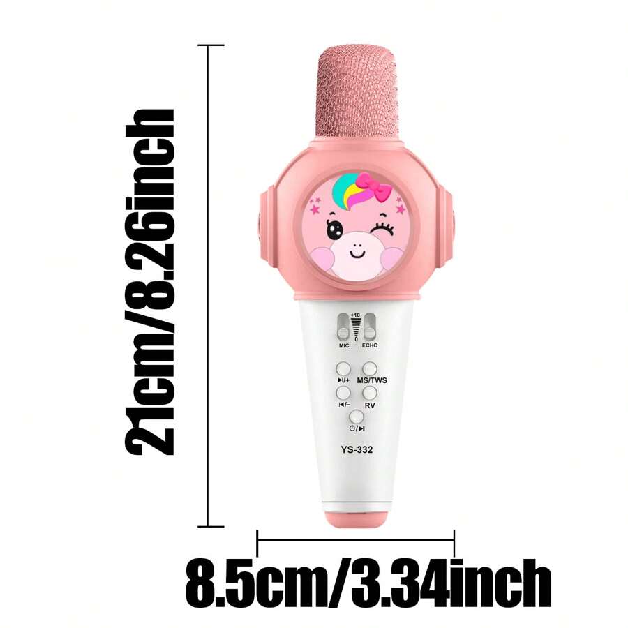 Kids Karaoke Microphone Machine Toys For Girls Microphone Light ...