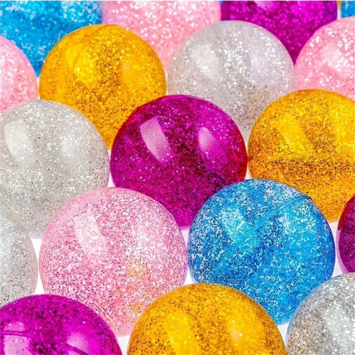 Vibrant Glitter Bounce Balls - Fun-To-Play, Exciting Toys - Ideal ...