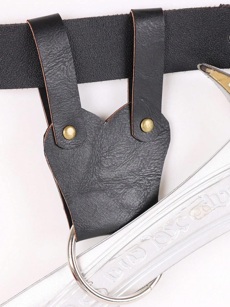 Leather Sword Frog LARP Medieval Sword Belt Costume Accessory O Ring ...
