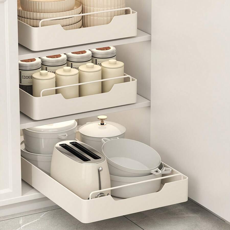 Double Track Expandable Drawer Organizer - No Drilling Needed ...