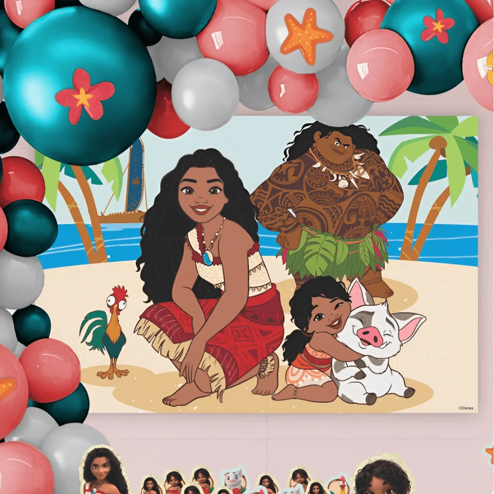 Disney Moana 2 Banner Panel Party Decoration Movie Disney Cartoon 100 X ...
