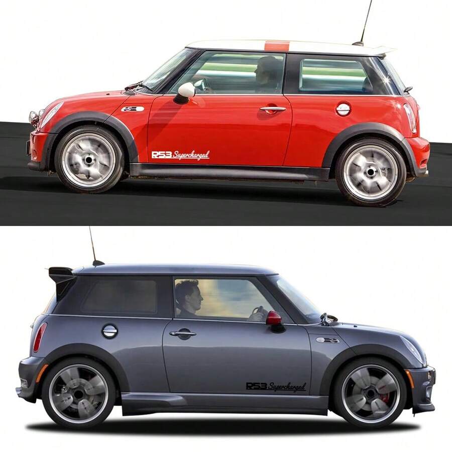 Car Side Sticker Supercharged DIY Vinyl Decals Decor Waterproof For ...