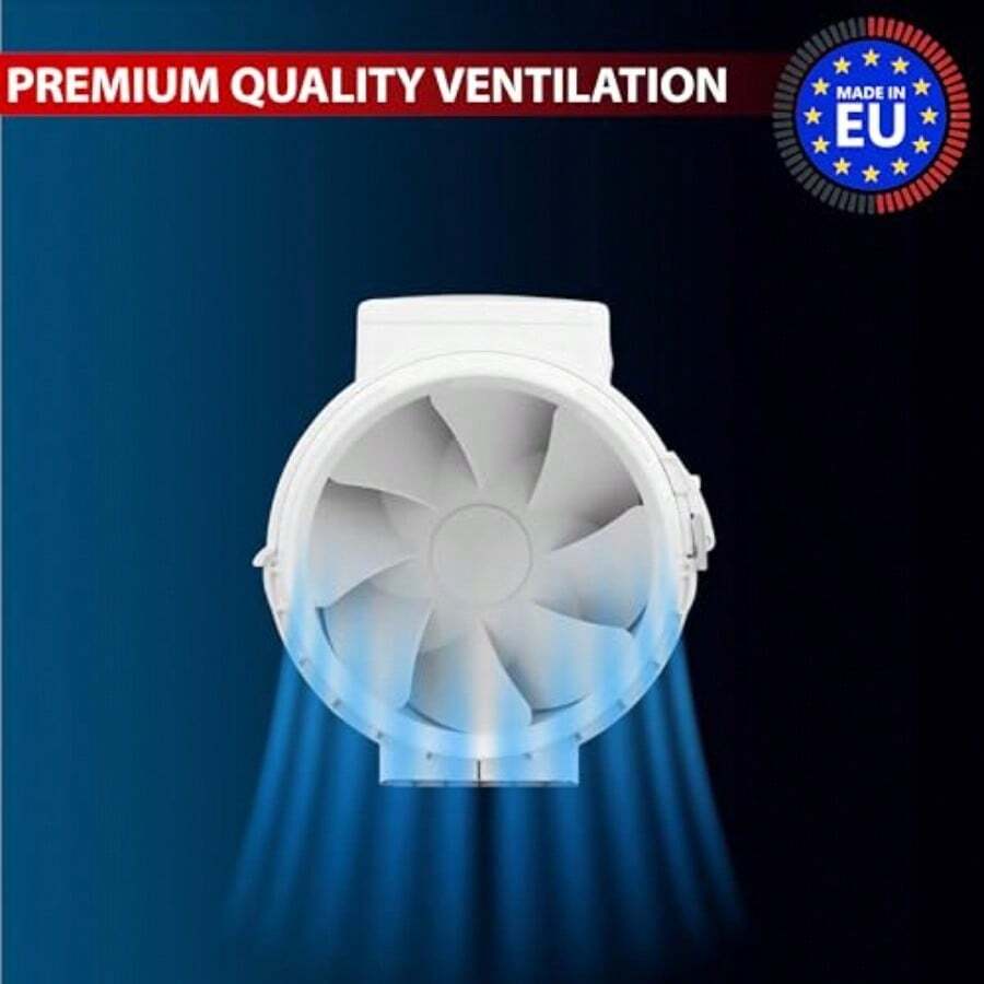 150 Mm 6 Inch Diameter Batoom Extractor Fan With Run On Timer Loft ...