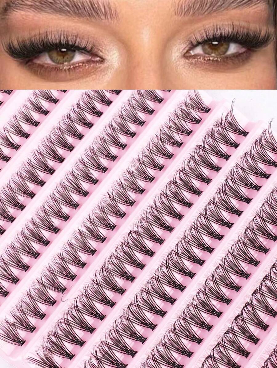 200 Ciglia finte lunghe 30 pezzi, ciglia segmentate mix di lunghezza da ...
