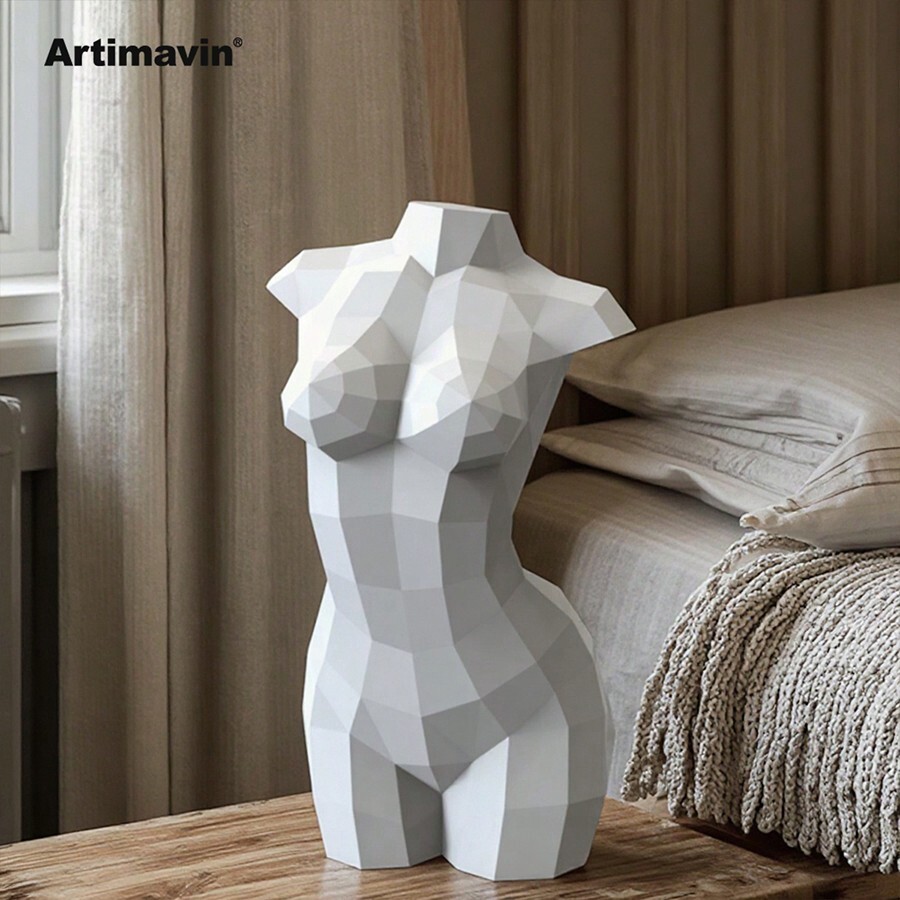 Artimavin Female Sculpture Paper Craft Modelling Paper Mould 3d Handmade Origami Creative Living ...