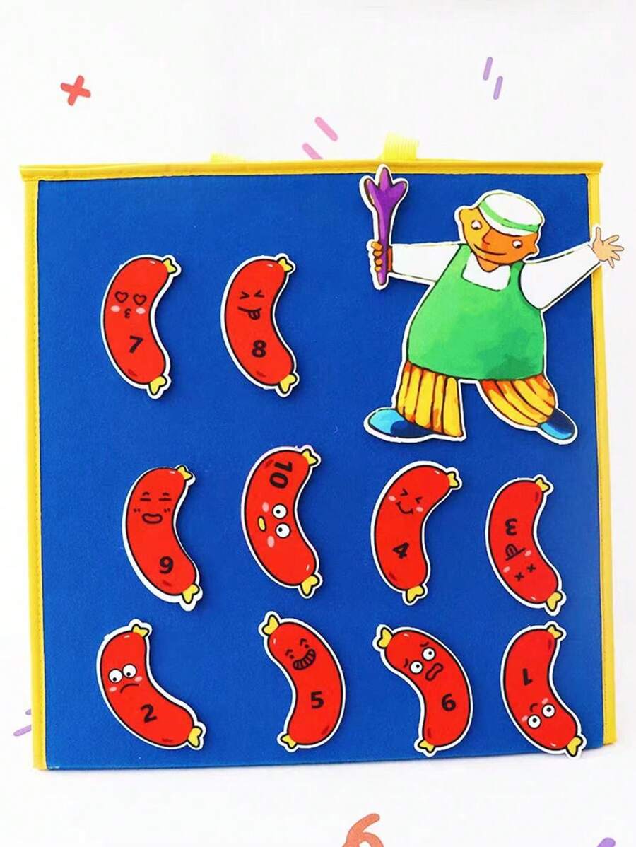 hoojojo 14 Pcs Story Felt Sets, 10 Sausage Styles, Storytelling ...